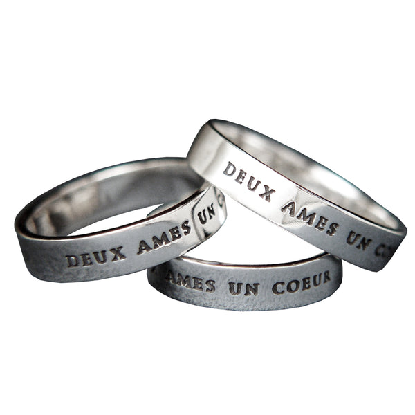 Poesy Engraved Rings | Designed by Laurel Elliott dvb NY | Laurel ...